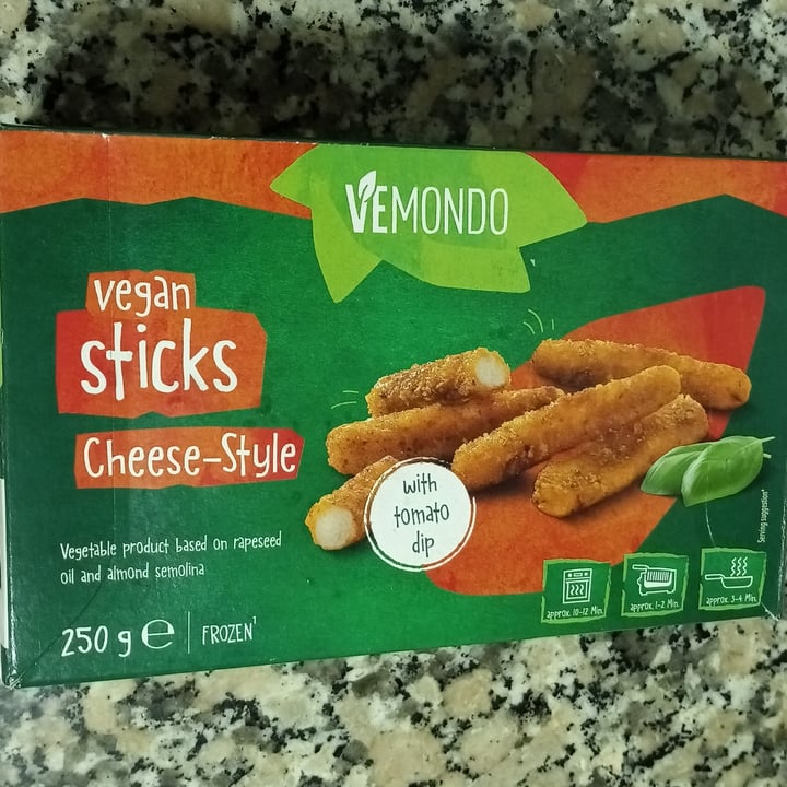 Vemondo Vegan sticks cheese style Review | abillion