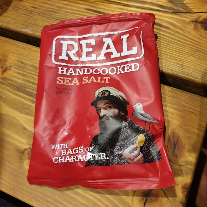 Real Hand cooked sea salt crisps Review | abillion