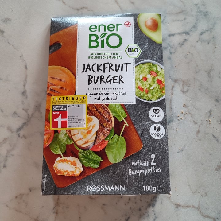 Rossmann Ener Bio Jackfruit Burger Review | abillion