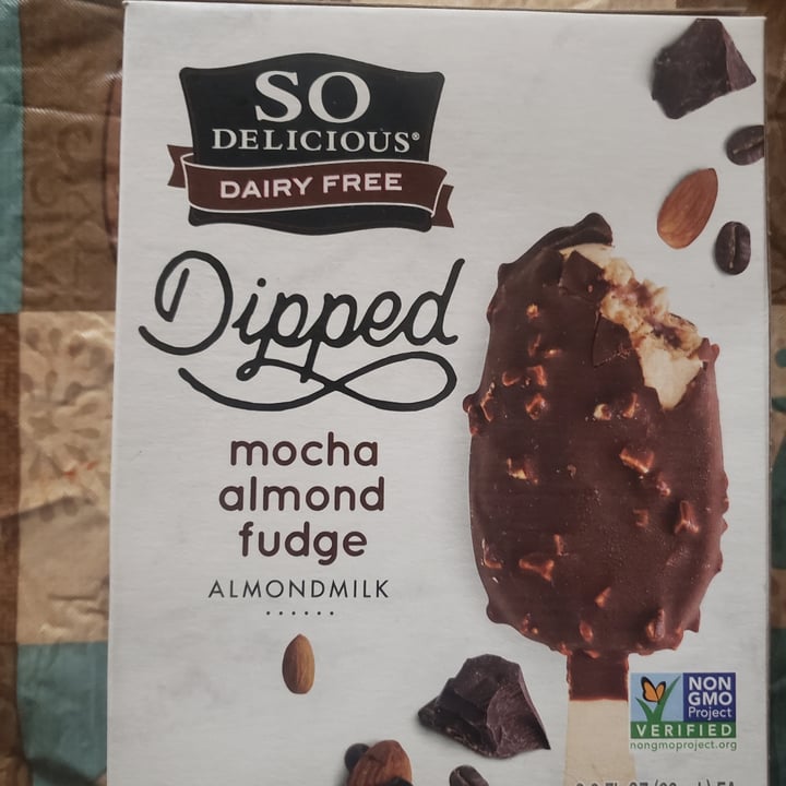 So Delicious Dairy Free Dipped Mocha Almond Fudge Bar Almondmilk Frozen ...
