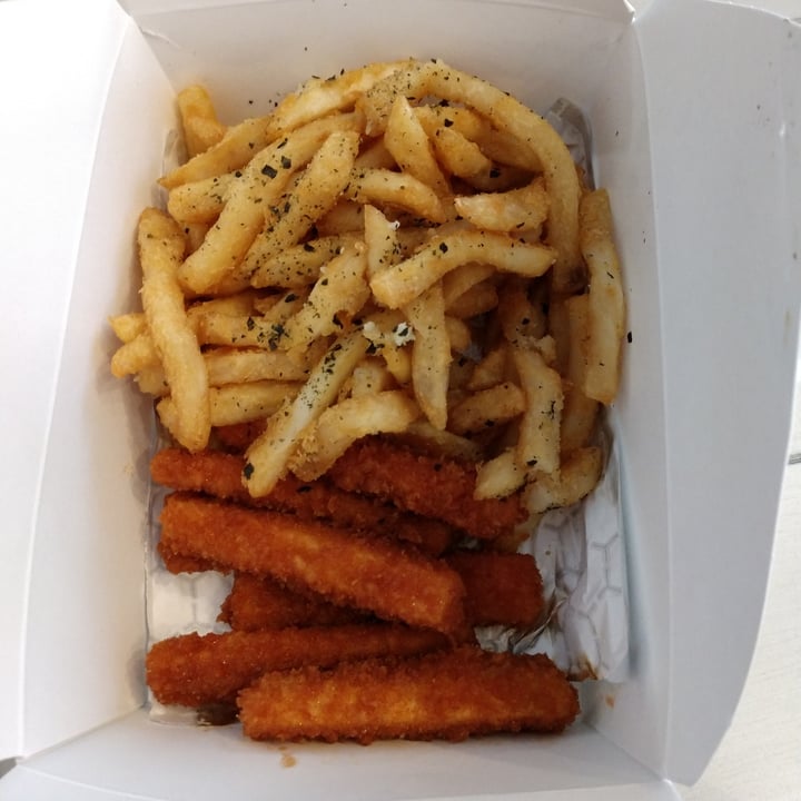 PONKO Chicken Marietta, United States Spicy Tofu Tenders with Fries ...