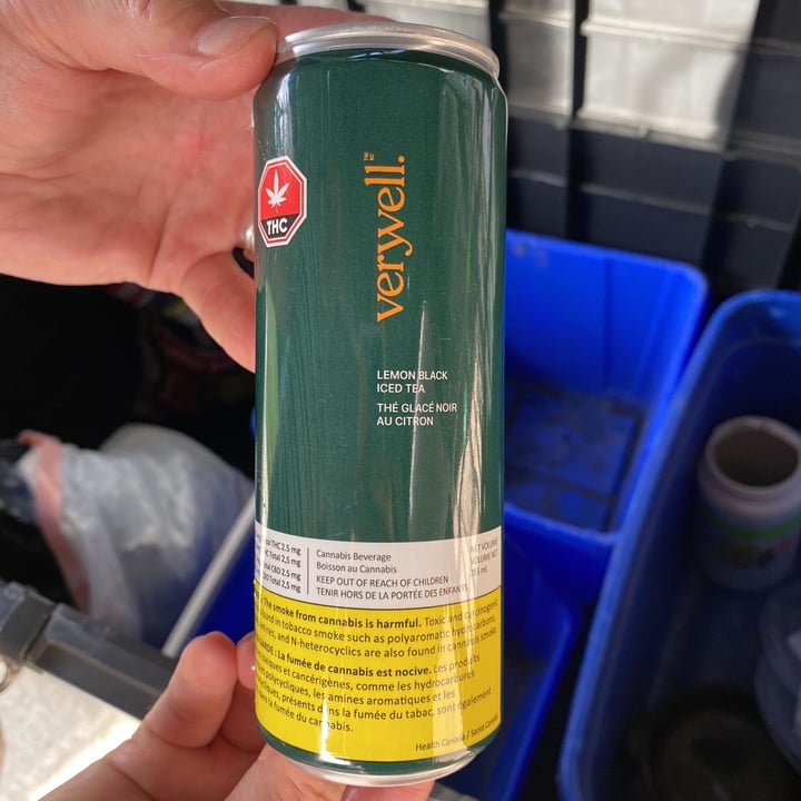 Very Well Lemon Black Iced Tea Cannabis Beverage Review | abillion
