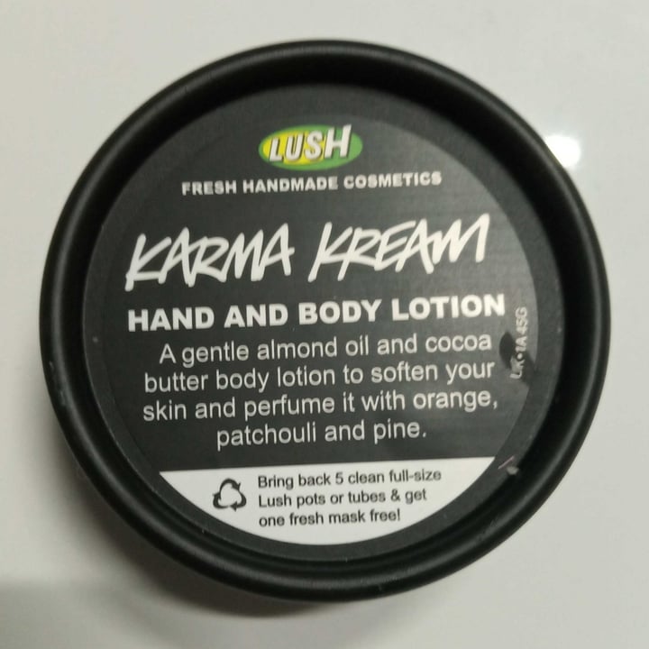 LUSH Fresh Handmade Cosmetics Karma Kream Review | abillion
