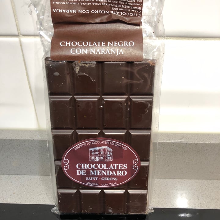 Chocolates de Mendaro Chocolate negro con naranja Review | abillion