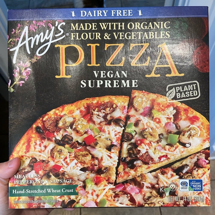 Amy’s Dairy Free Vegan Pizza Supreme Review | abillion