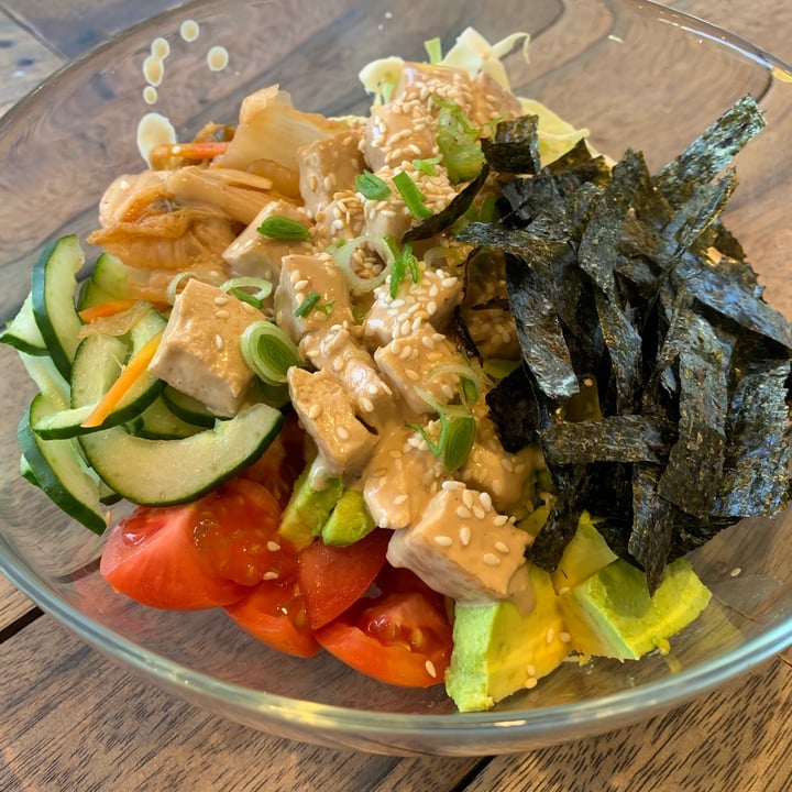 Healthy Ubud Indonesia Kimchi Poke Bowl Review | abillion