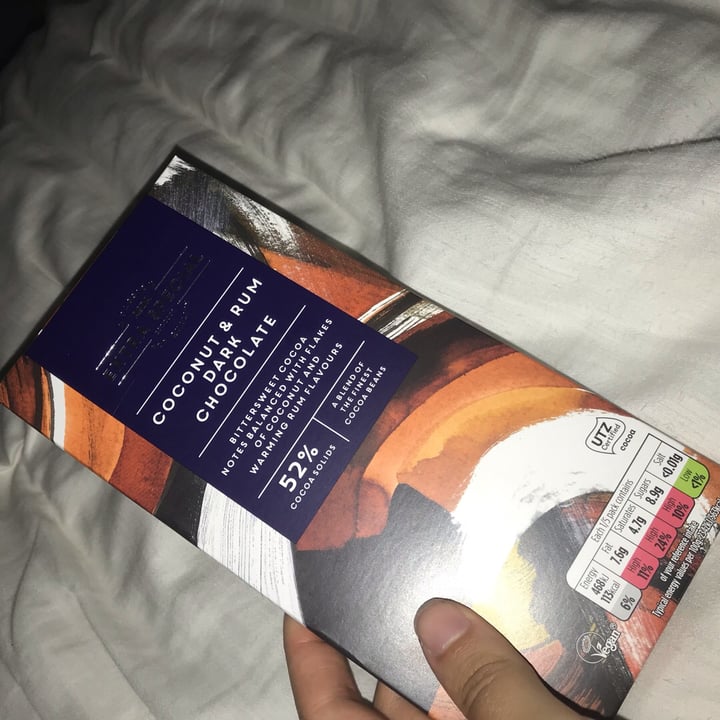 ASDA Coconut & rum dark chocolate Review | abillion