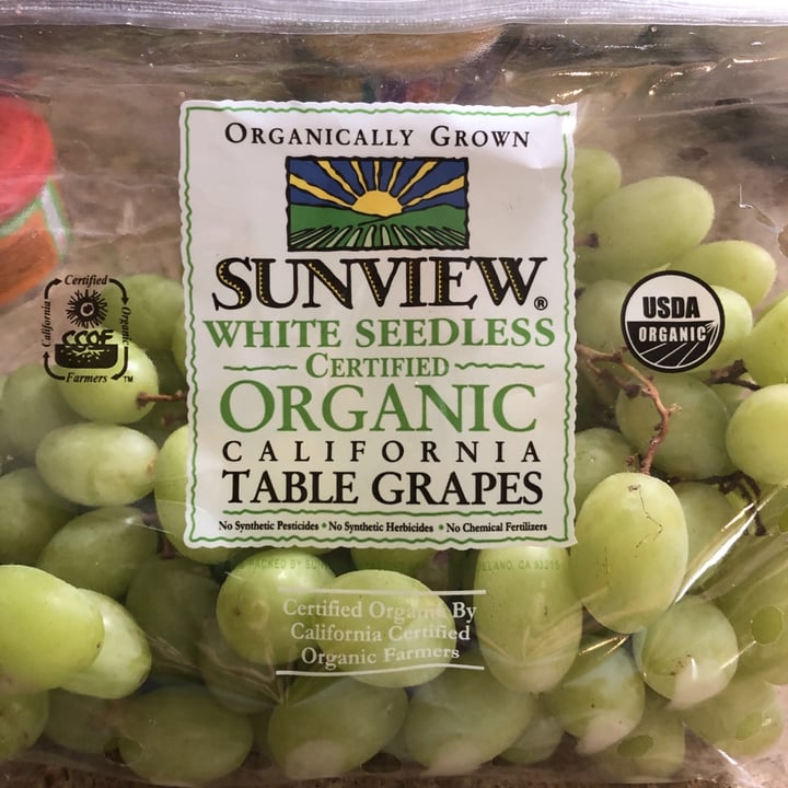 Sunview Organic seedless white grapes Reviews | abillion Sunview Organic seedless white grapes Reviews | abillion