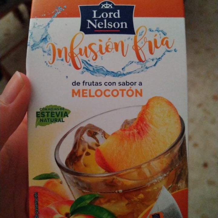 Lord Nelson Infusión fría de frutas con sabor a melocotón con hojas de ...