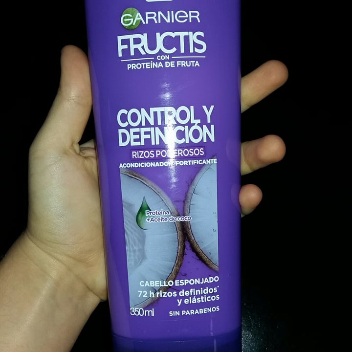 Garnier Fructis Control Y Definición - Rizos Poderosos Acondicionador ...