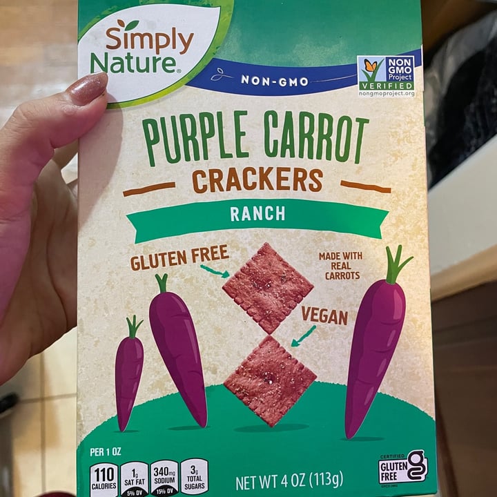 Simply Nature Purple Carrot Ranch Crackers Review | abillion