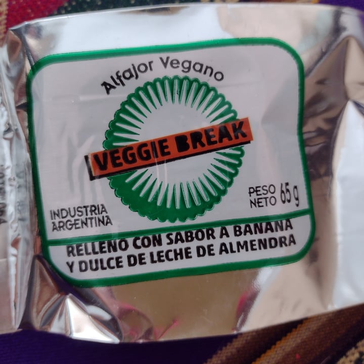 Veggie Break Alfajor Vegano Relleno con sabor a Banana Y Dulce de ...