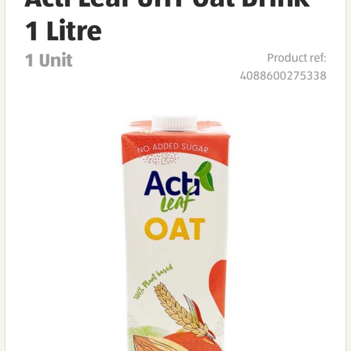 acti leaf oat drink aldi acti leaf oat drink Review | abillion