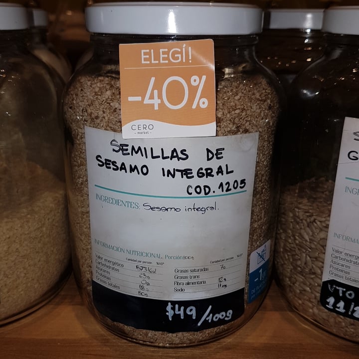 cero market Semillas de Sesamo Integral Review | abillion