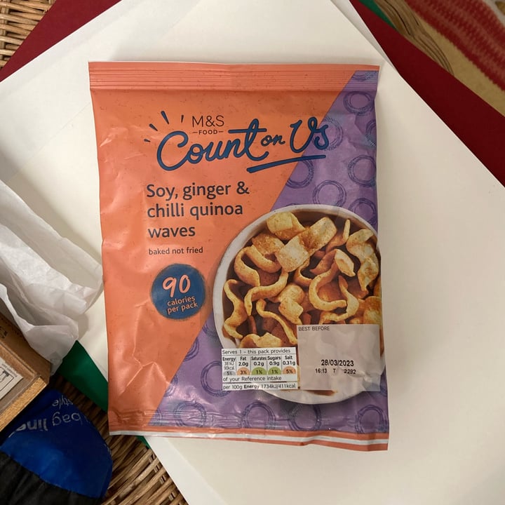 Marks and Spencer Count on Us. Soy, ginger and chilli quinoa waves ...