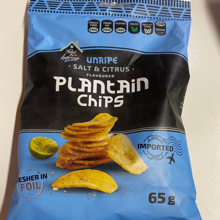 Food from home Salt & Citrus flavoured plantain chips Review | abillion