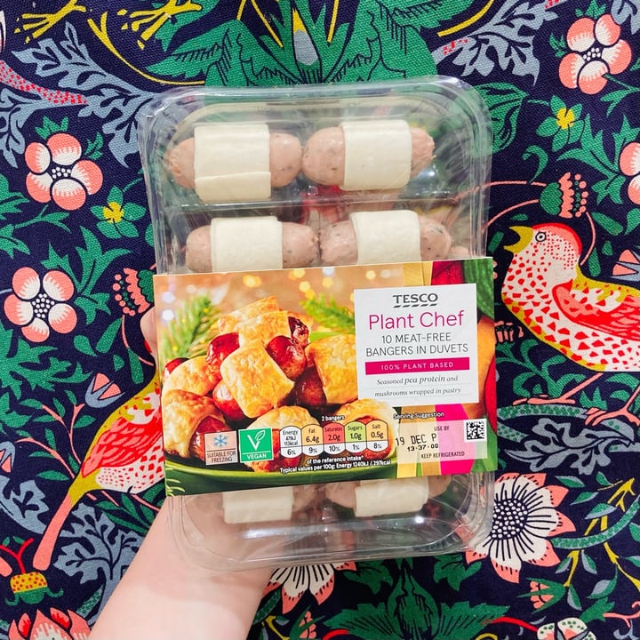 Tesco Plant Chef 10 Meat-Free Bangers in Duvets Review | abillion