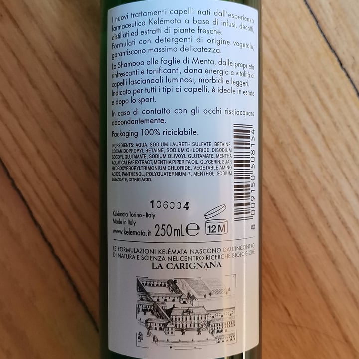 Kelemata Shampoo Alla Menta Review | abillion