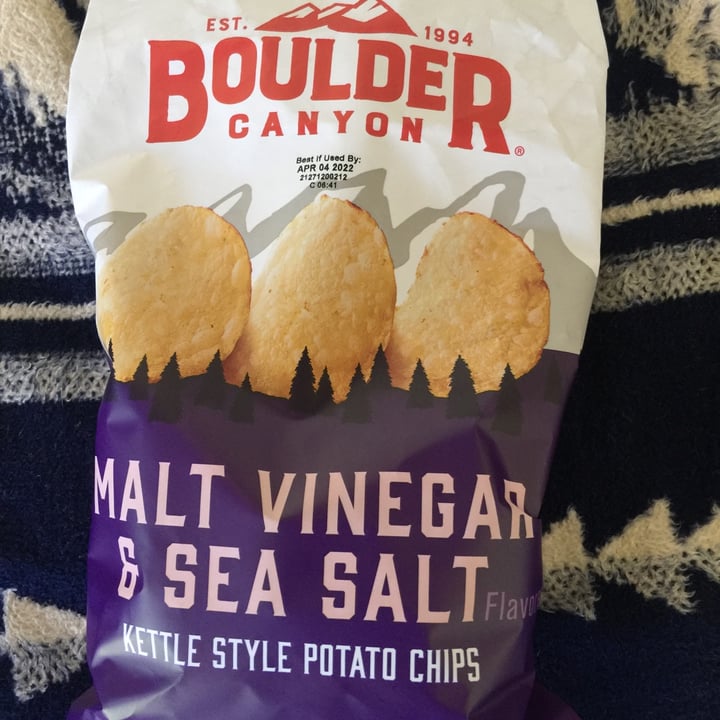 Boulder Canyon Avocado Oil Malt Vinegar & Sea Salt Chips Review | abillion