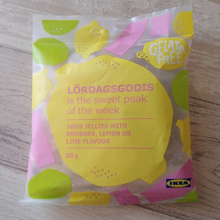 Ikea Lordagsgidis Sour Jellies With Rhubarb, Lemon Or Lime Flavour ...