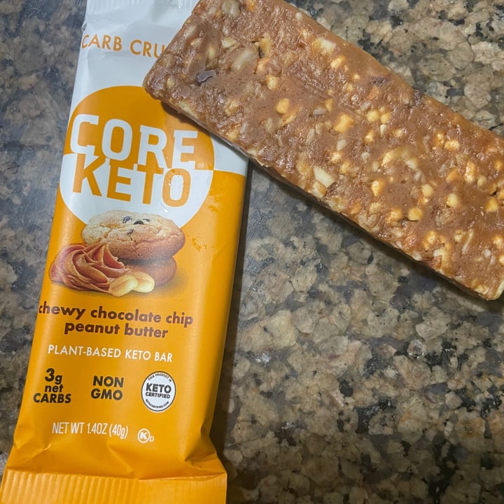 CORE Bar Core keto chewy chocolate chip peanu butter Review | abillion