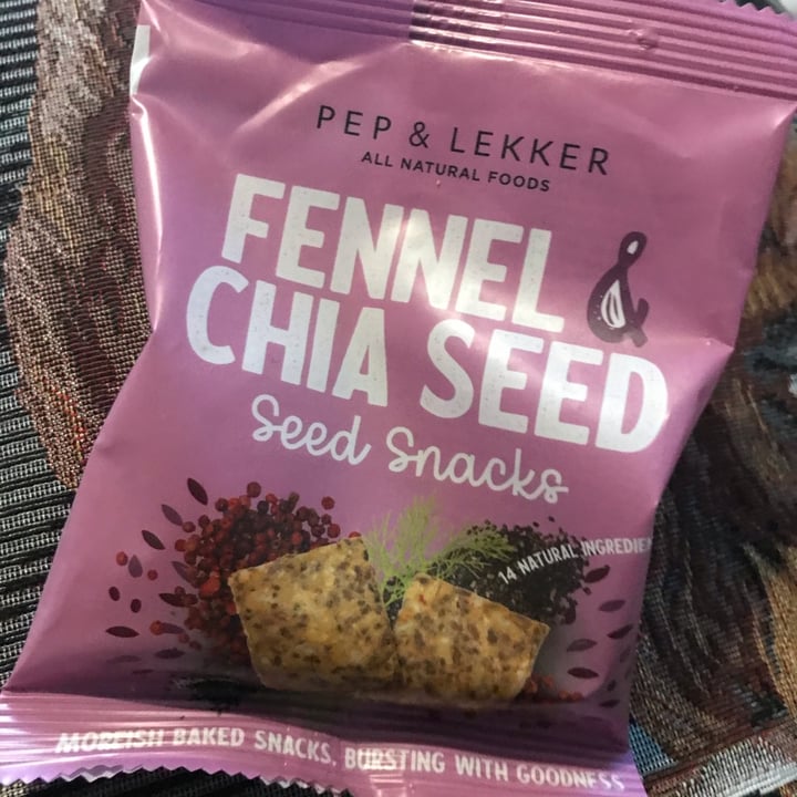 Pep & Lekker Fennel & Chia Seed Seed Snacks. Review | abillion
