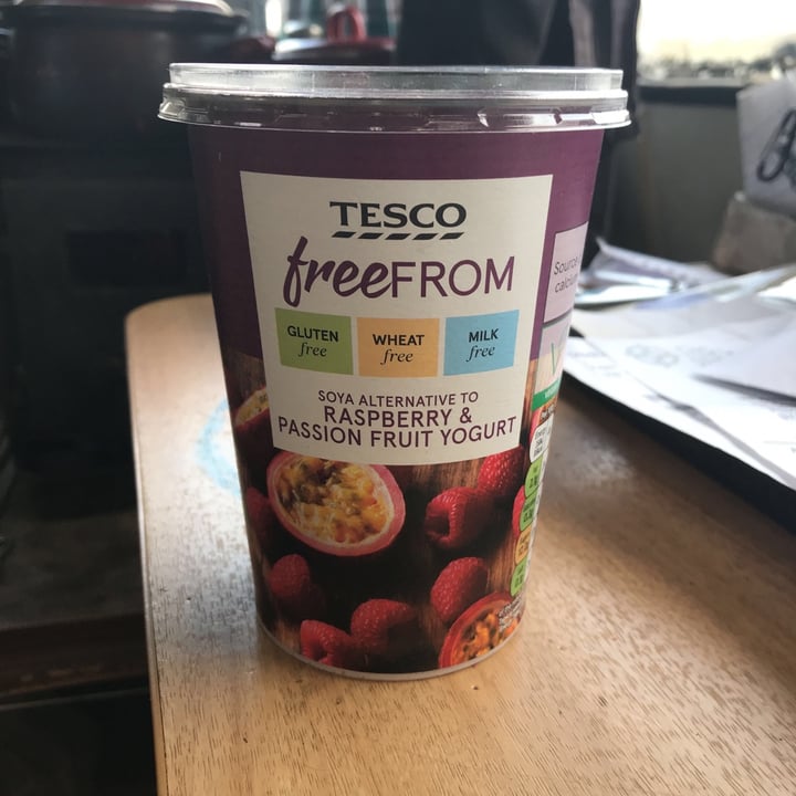 Tesco free from raspberry & passionfruit yoghurt Review | abillion