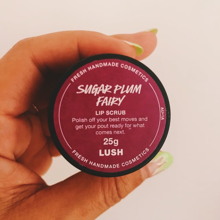 Lush Fresh Handmade Cosmetics Sugar Plum Fairy Lip Scrub Review Abillion