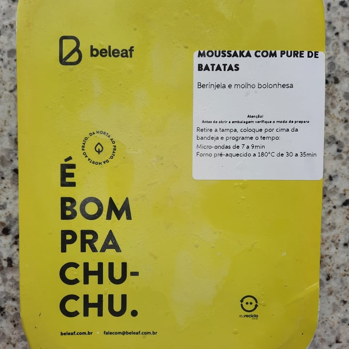 Beleaf Moussaka com purê de batatas Review | abillion