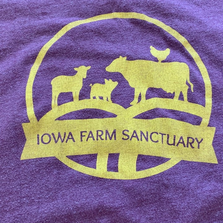 Iowa Farm Sanctuary Purple Logo T-Shirt Review | abillion