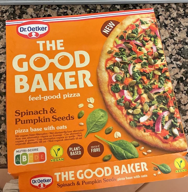 Dr. Oetker The Good Baker Feel Good Pizza Spinach & Pumpkin Seeds ...