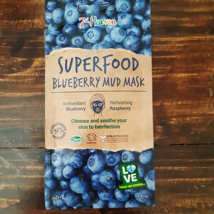 7th Heaven Superfood blueberry mud mask Review | abillion