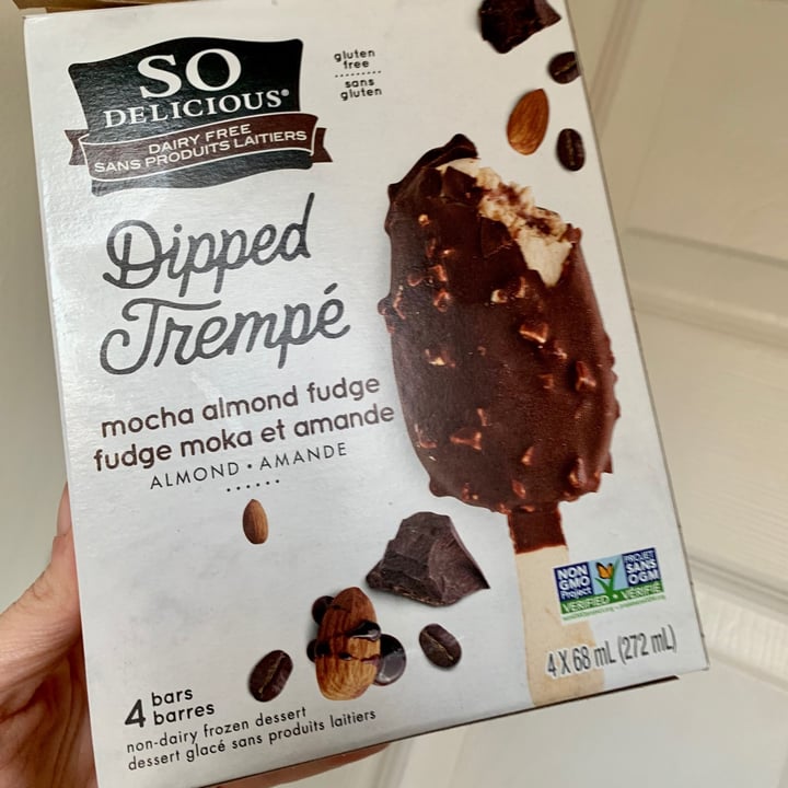 So Delicious Dairy Free Dipped Mocha Almond Fudge Bar Almondmilk Frozen ...
