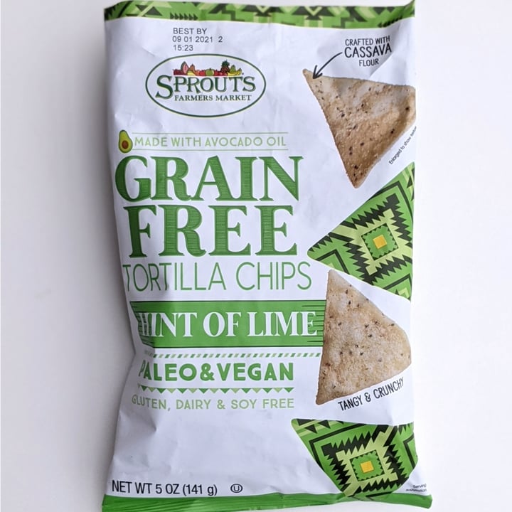 Sprouts Farmers Market Grain Free Hint of Lime Tortilla Chips Reviews ...