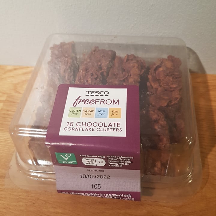 Tesco Free From 16 Chocolate Cornflake Clusters Review | abillion