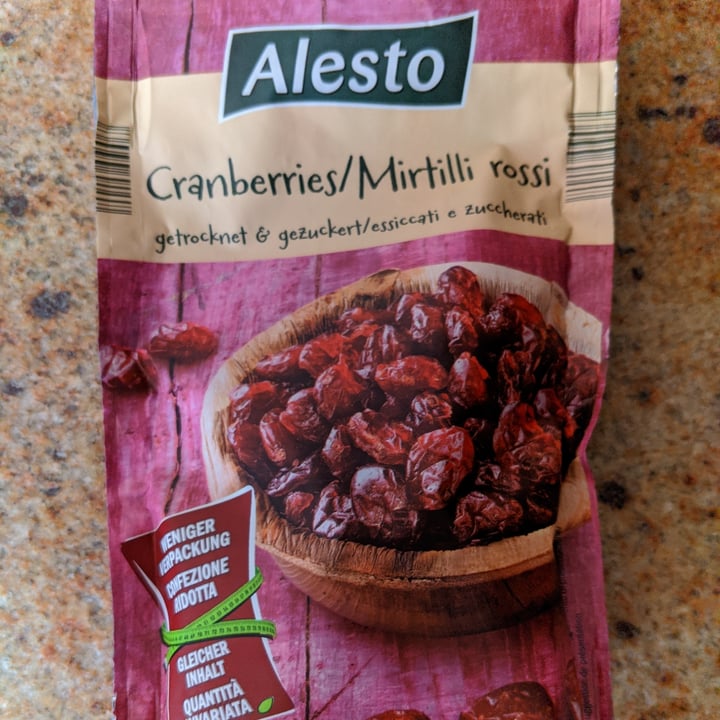 Alesto Cranberries Dried & Sweetened Review | abillion