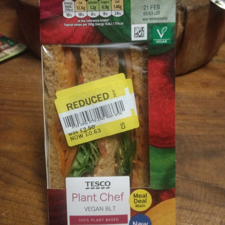 Tesco Plant Chef Vegan BLT Review | abillion