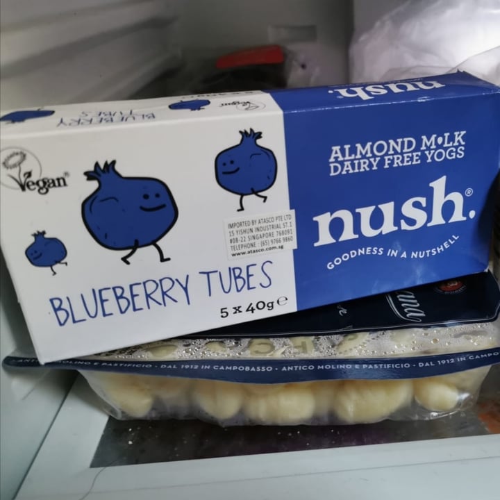 Nush Almond Milk Yog Blueberry Tubes Review | abillion