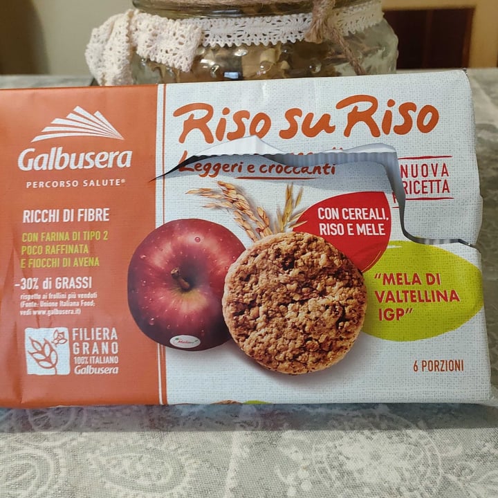 Galbusera Biscotti Riso su Riso con cereali riso e mele (Nuova Ricetta ...