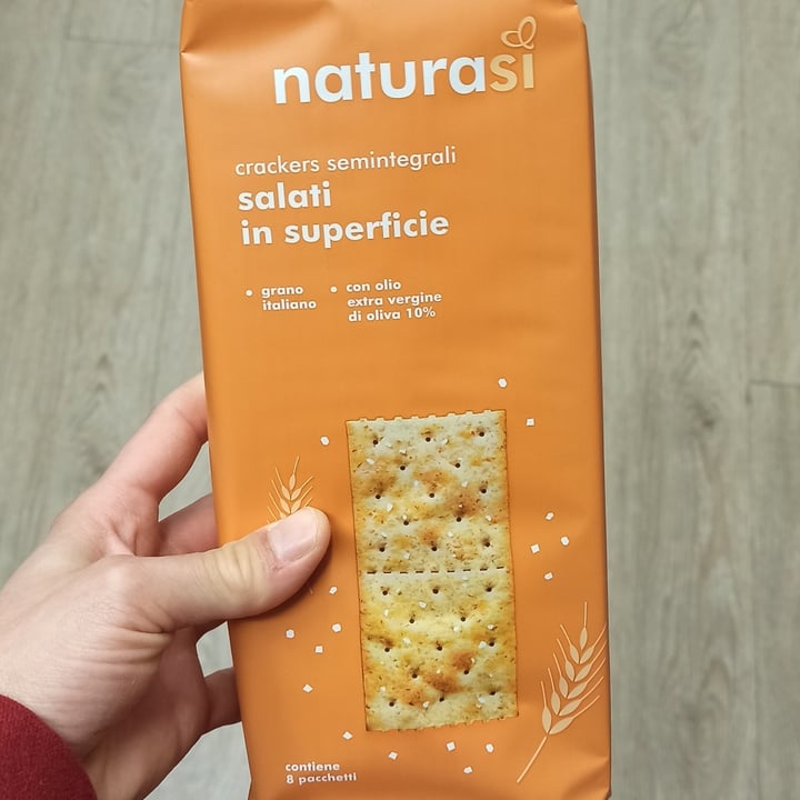 Natura Sì Crackers semintegrali salati in superficie Review | abillion