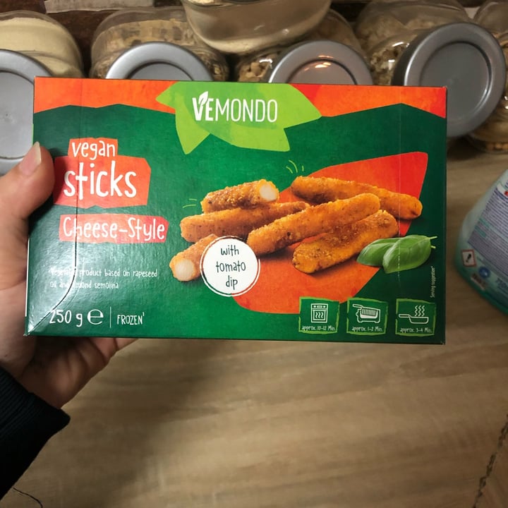 Vemondo Vegan sticks cheese style Review | abillion