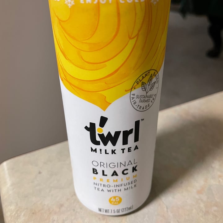 Twrl milk tea Original black premium nitro-infused tea with milk Review ...