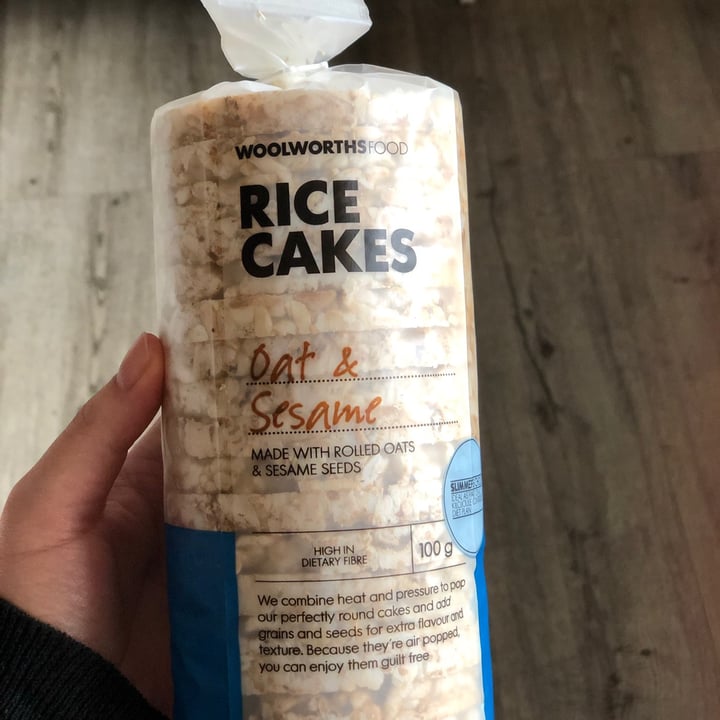 Woolworths Food Rice Cakes Oat and Sesame Review | abillion
