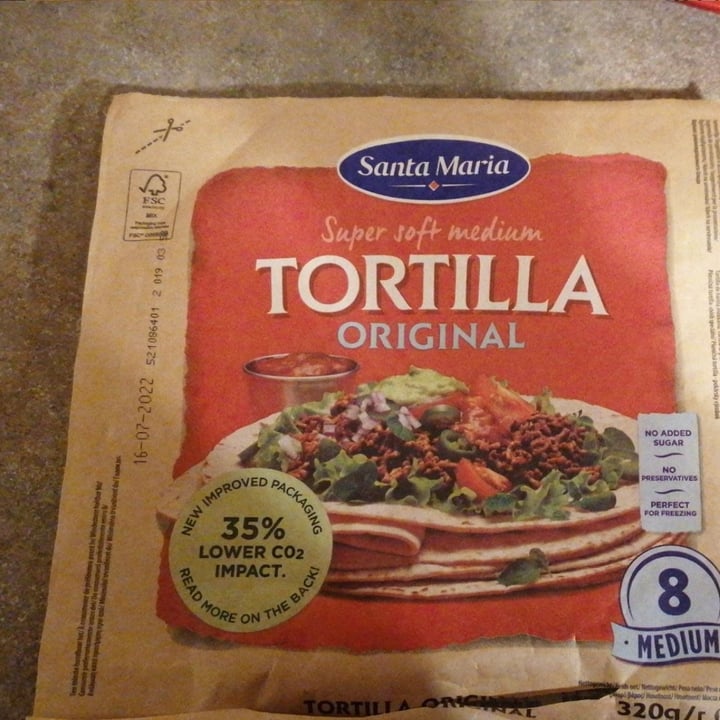 Santa María Super Soft Medium Tortilla Original Review | abillion