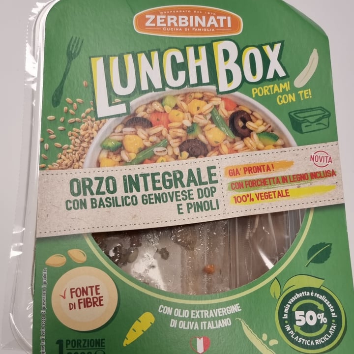 Zerbinati Lunch Box Orzo Integrale con Basilico Genovese Dop e Pinoli ...