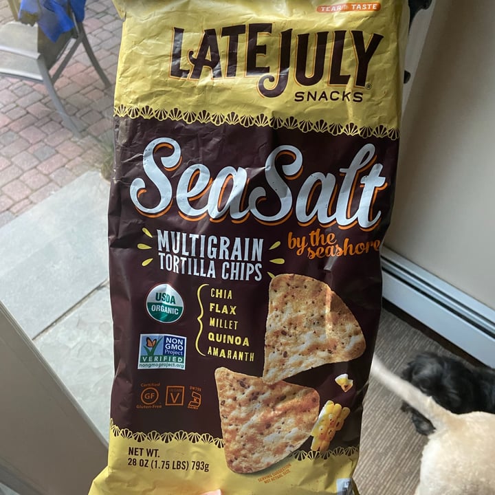 Late July Snacks Late July Sea Salt Multigrain Tortilla Chips Review ...