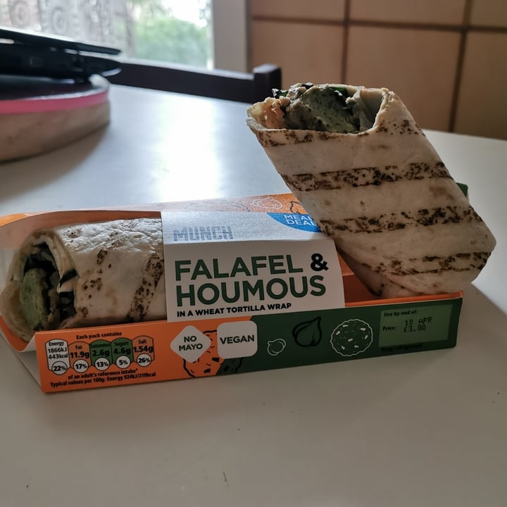 Munch Falafel & Houmous Wrap Review | abillion