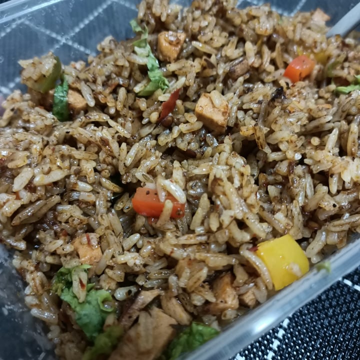 Green on Earth Vegetarian Cafe Singapore Mala Fried Rice Review | abillion