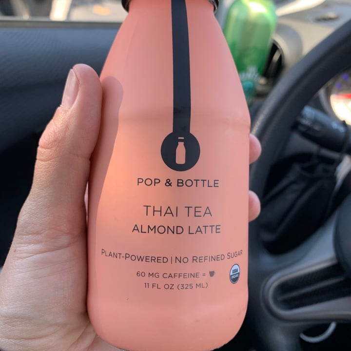 Pop and Bottle Thai Tea Almond Latte Review | abillion