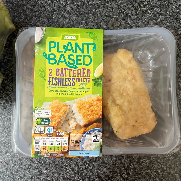 Asda Plant Based 2 Battered Fishless Fillets Review | abillion
